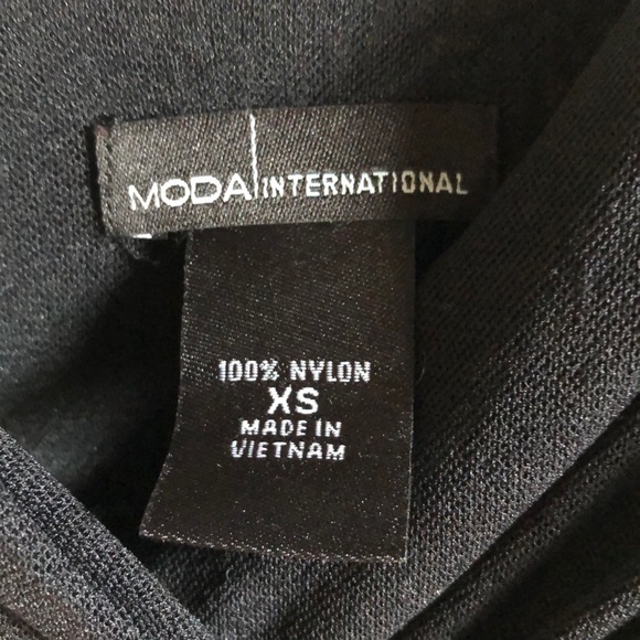 Moda International | Tops | Moda Int Sz Xs Baby Doll Black Mesh Top ...